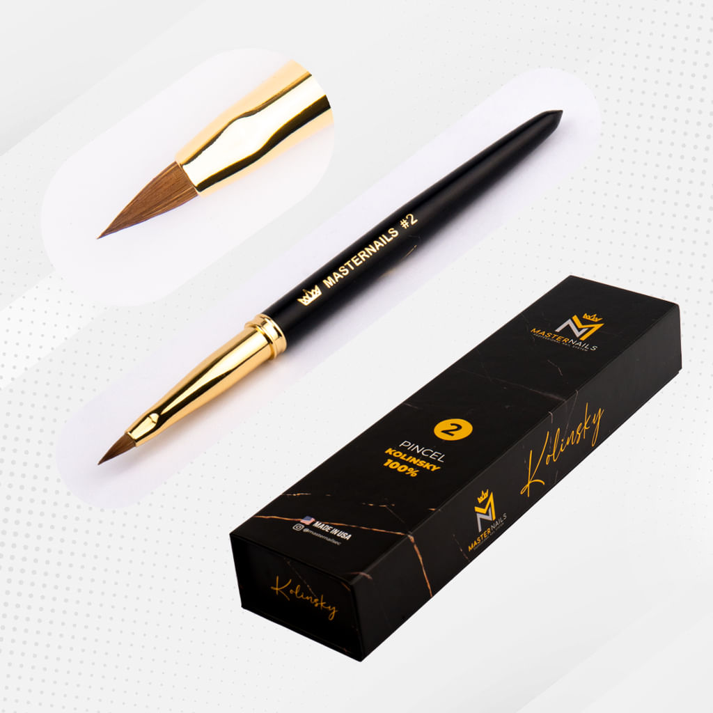 Pincel num 2 100% kolinsky Master Nails