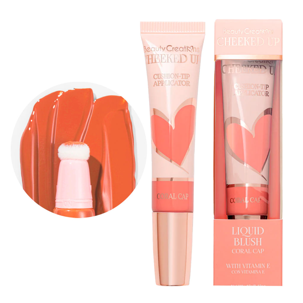 Blush líquido coral cap Beauty Creations