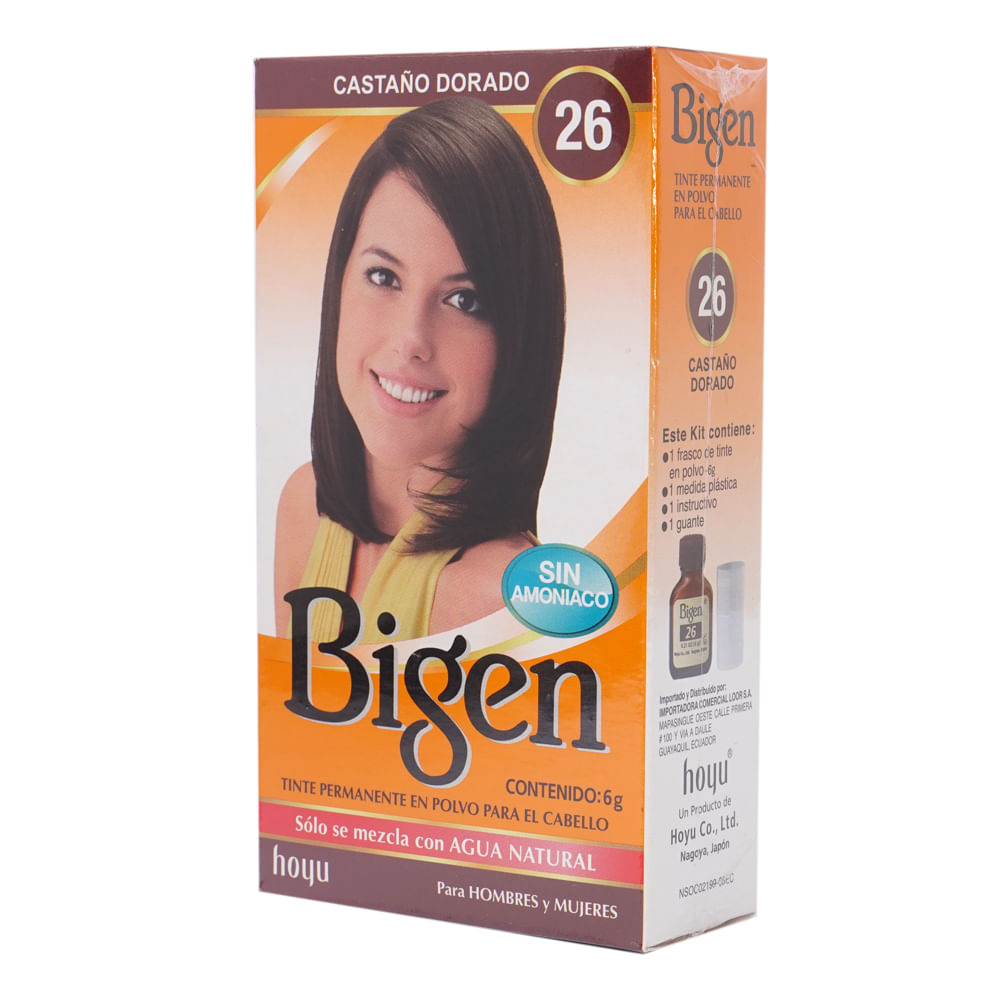 Tinte en polvo #26 castano dorado Bigen - Dipaso | Belleza y Cuidado ...