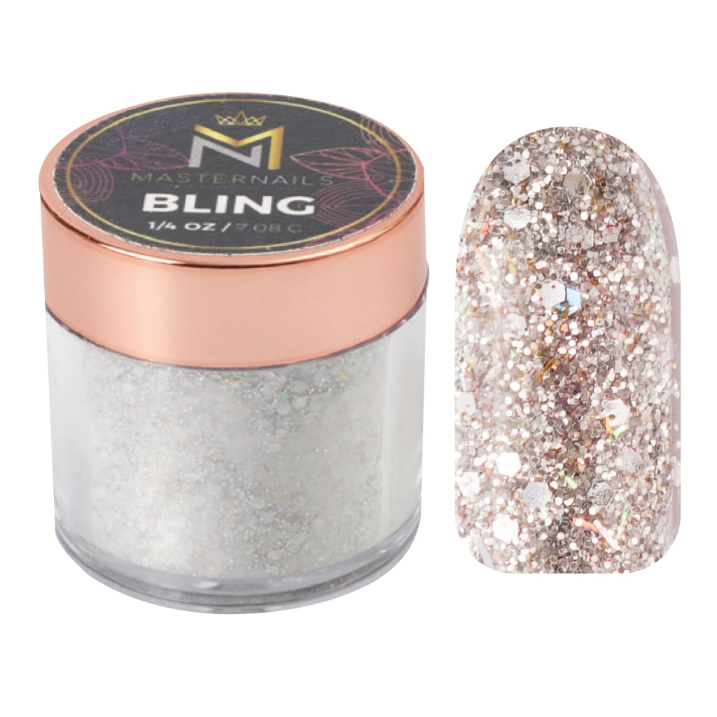 Polvo acrílico bling Master nails