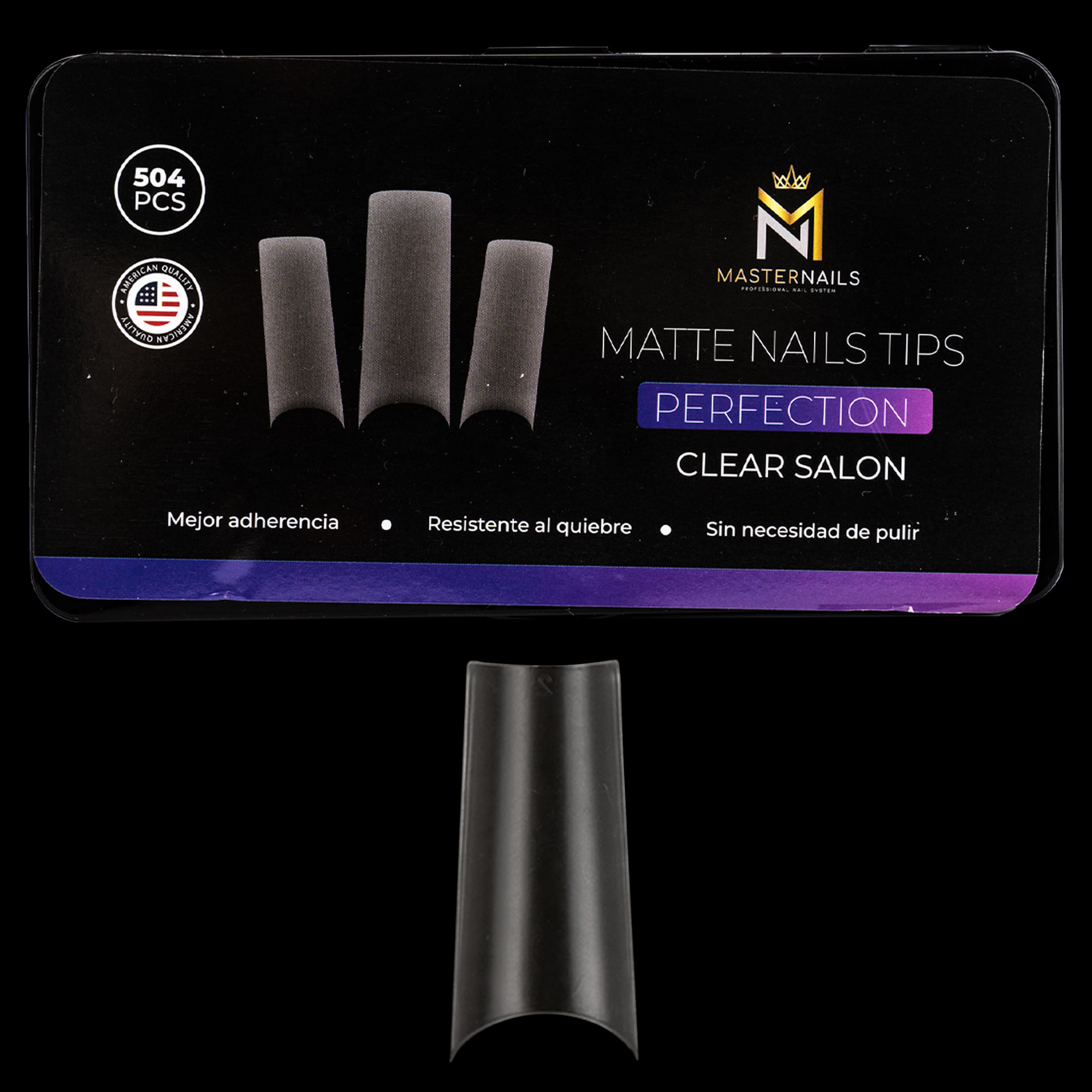Tips de uñas Clear matte x504 Master nails