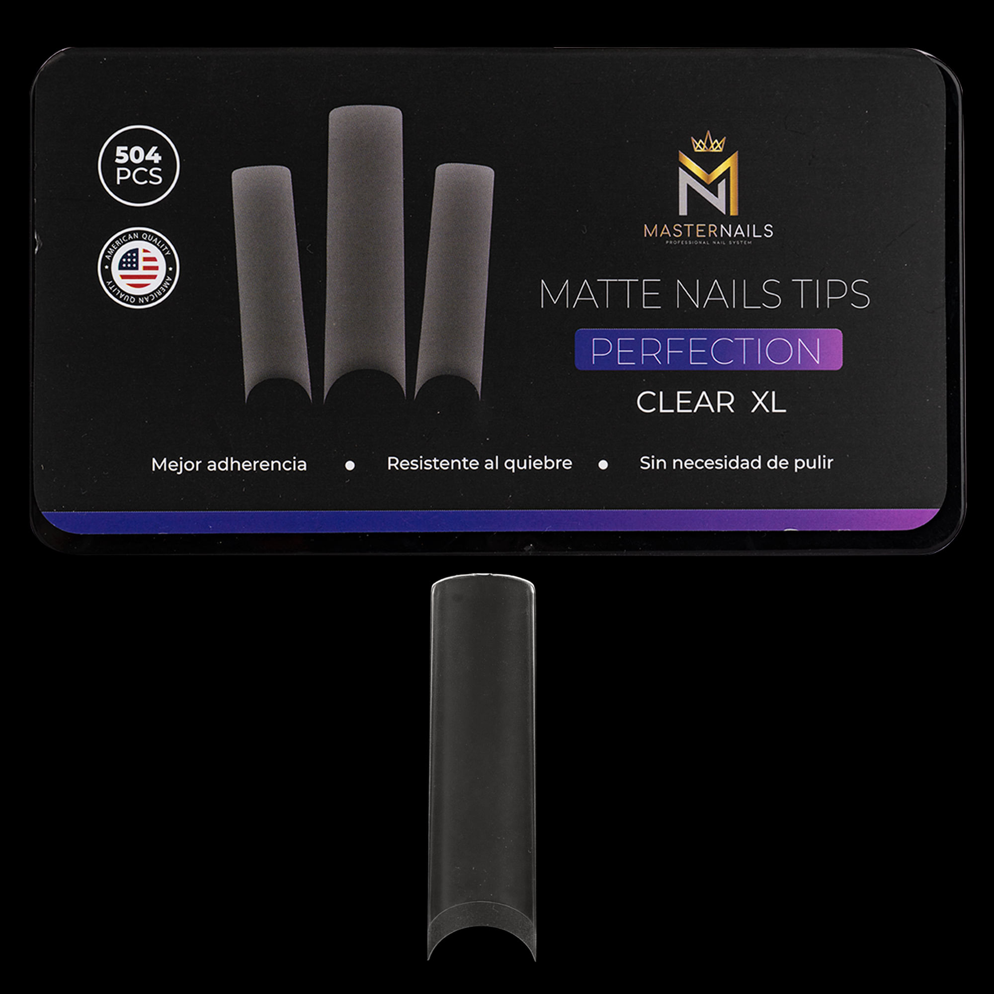 Tips de uñas Clear matte XL perfection x504 Master nails - Dipaso | Belleza y Cuidado Capilar ...